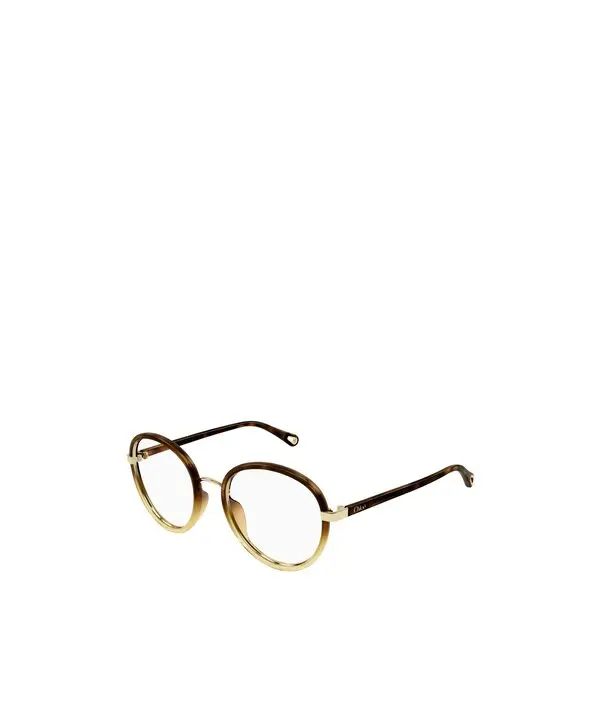 Chloé Round Frame Eyeglasses - Brown