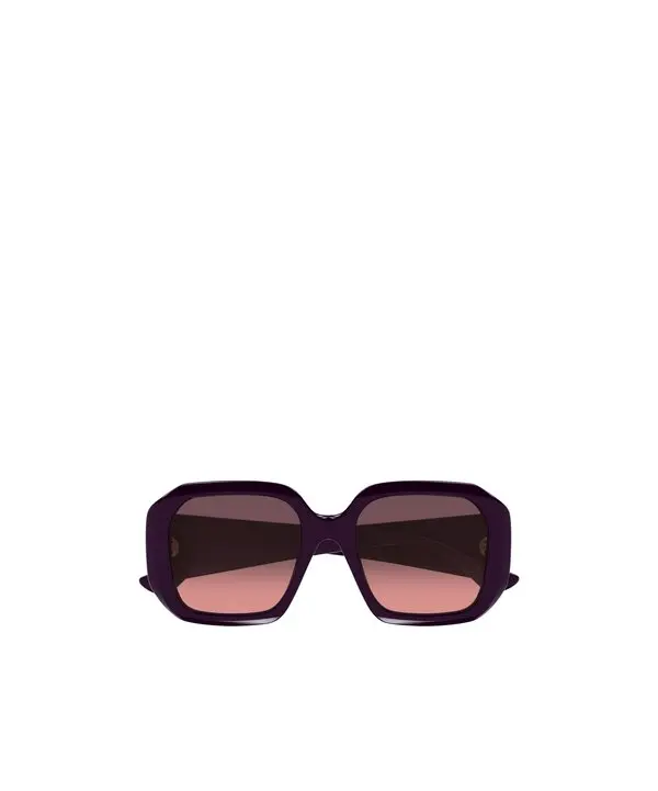 Chloé Eyewear Geometric Frame Sunglasses - Black