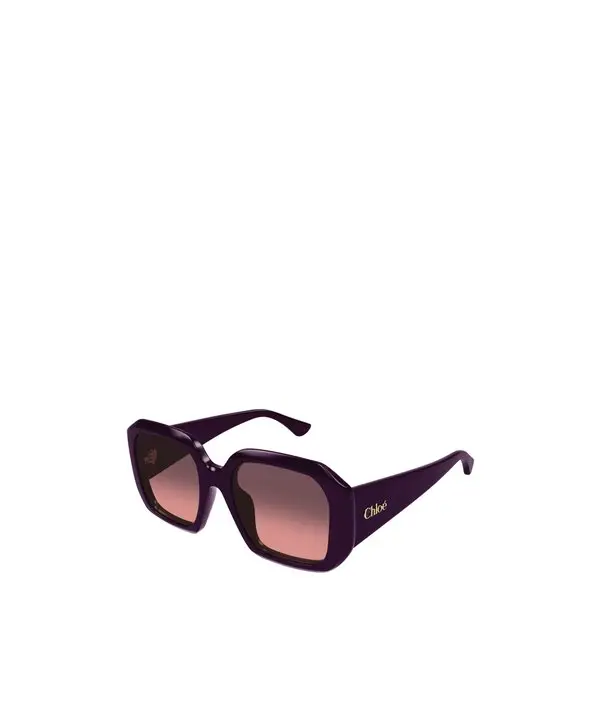 Chloé Eyewear Geometric Frame Sunglasses - Black