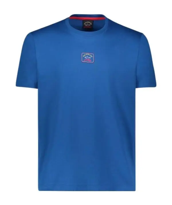 Paul & Shark T-shirt With Round Neck And Short Sleeves - Blue