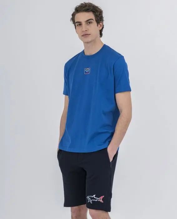 Paul & Shark T-shirt With Round Neck And Short Sleeves - Blue