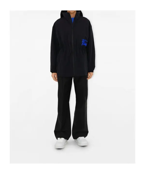 Burberry Equestrian Knight Zip-up Hooded Jacket