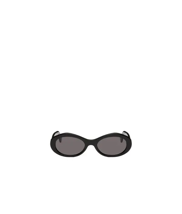 Off-White Full Frame Oval Sunglasses - Black