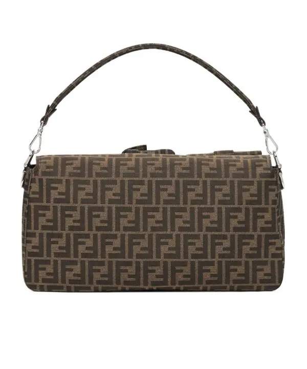Fendi Maxi Multi-pocket Baguette Ff Jacquard Tote Bag