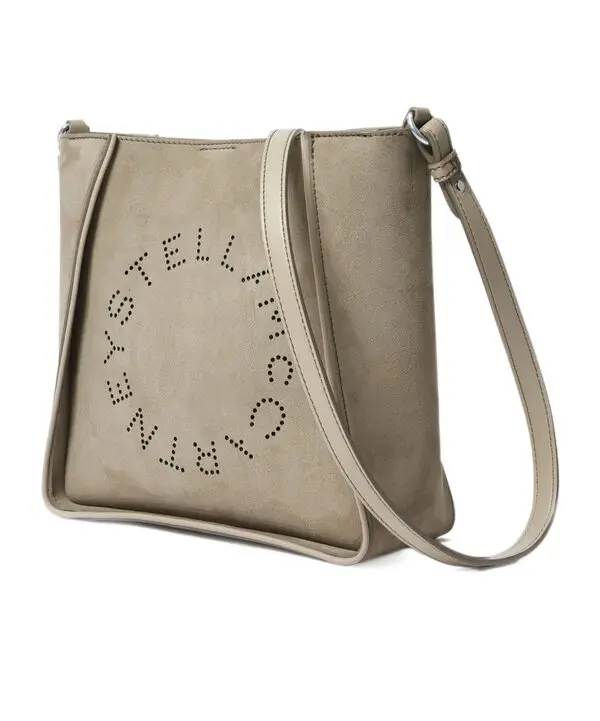 Stella McCartney Logo Square Crossbody Bag - Khaki