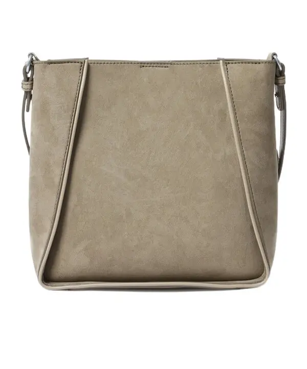 Stella McCartney Logo Square Crossbody Bag - Khaki