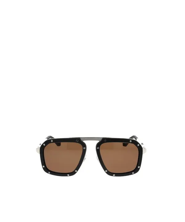 Cartier Geometric Frame Sunglasses - Brown