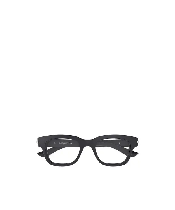 Alexander McQueen Rectangular Frame Glasses - Black