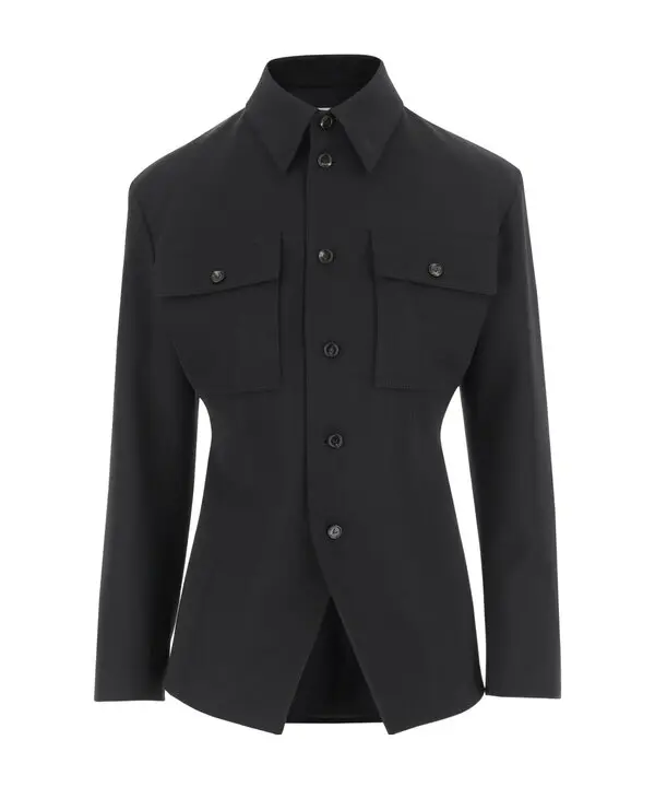 Bottega Veneta Button-up Shirt Jacket - Black