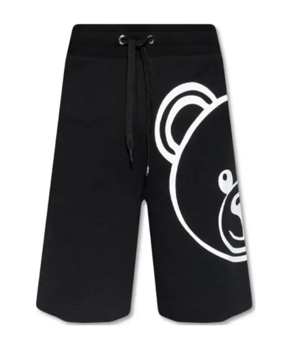Moschino Teddy Bear Logo Shorts - Black