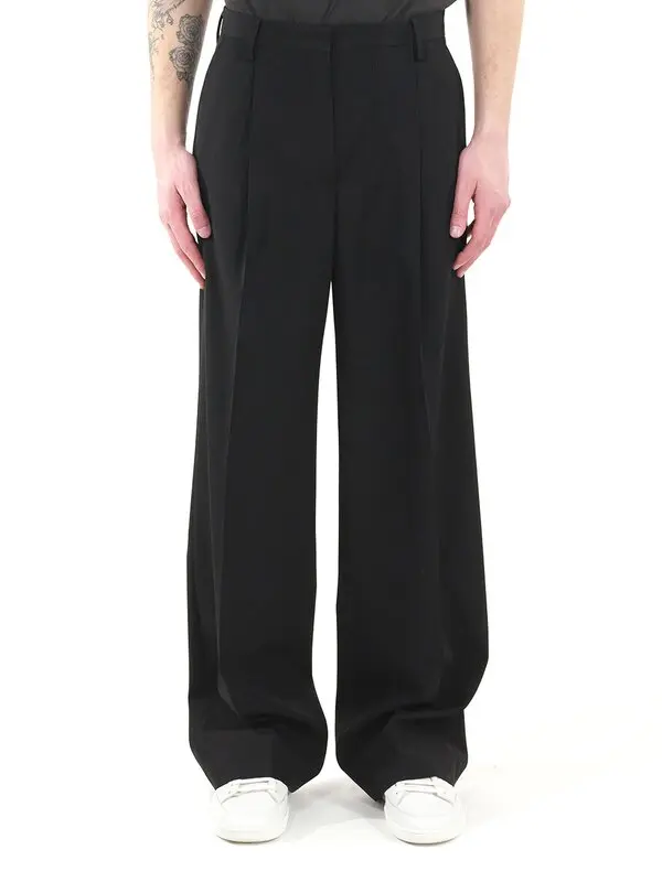 Dries Van Noten Logo Casual Pants - Black
