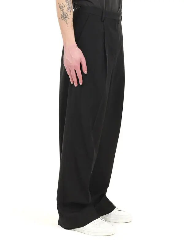 Dries Van Noten Logo Casual Pants - Black