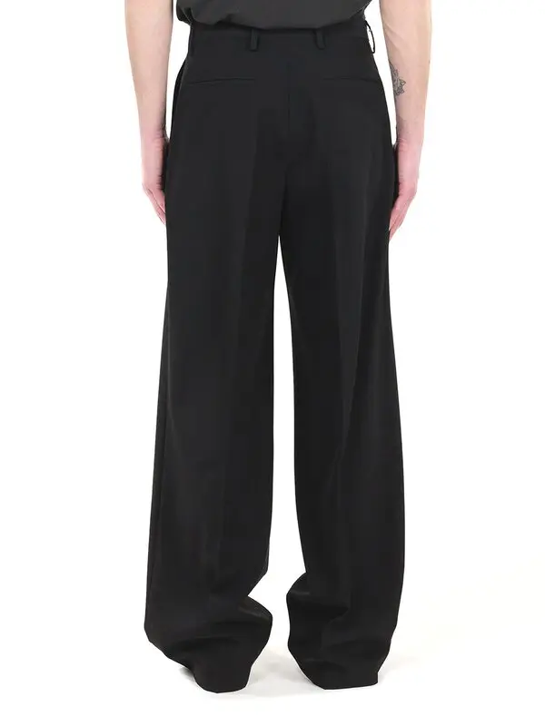 Dries Van Noten Logo Casual Pants - Black