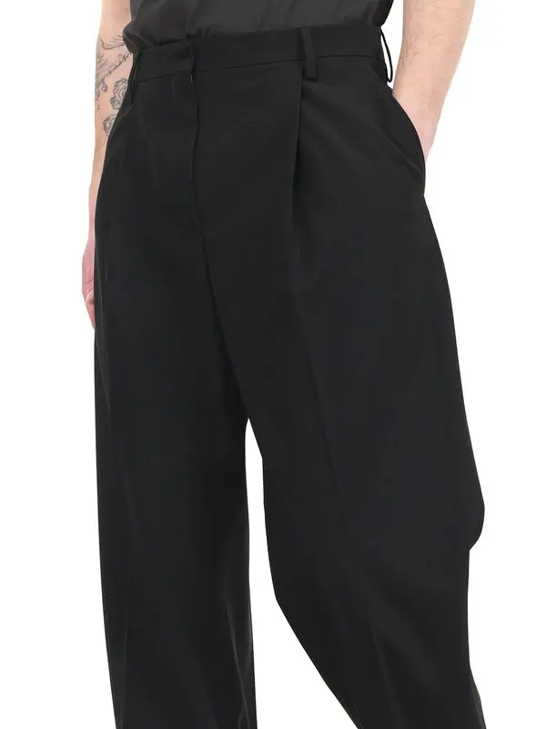Dries Van Noten Logo Casual Pants - Black