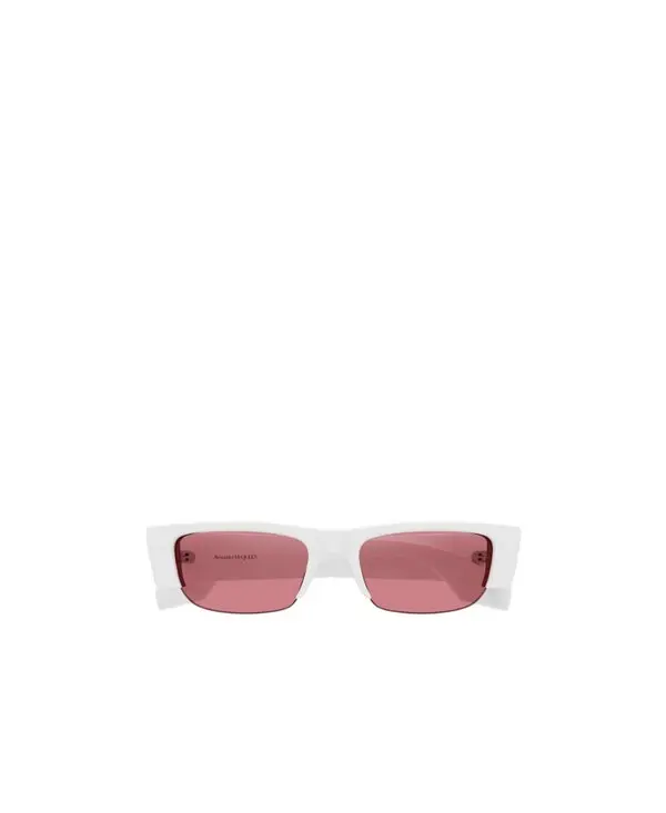 Alexander McQueen Rectangle Frame Sunglasses - Pink