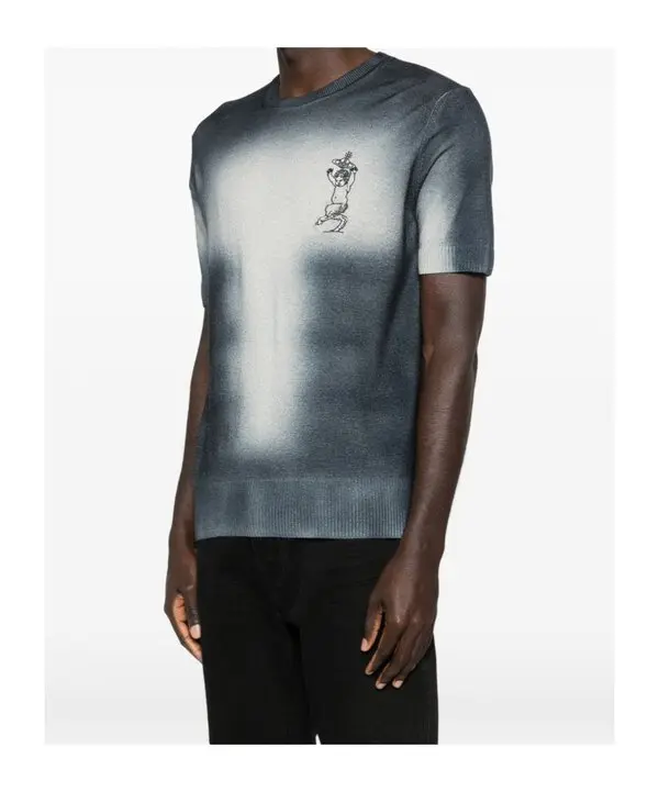 VIVIENNE WESTWOOD Pattern Graphic T-shirt - Blue