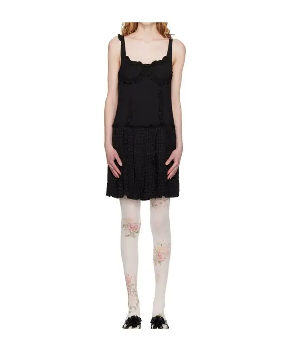 OPEN YY Flapper Mini Dress With Ruffles And Lace