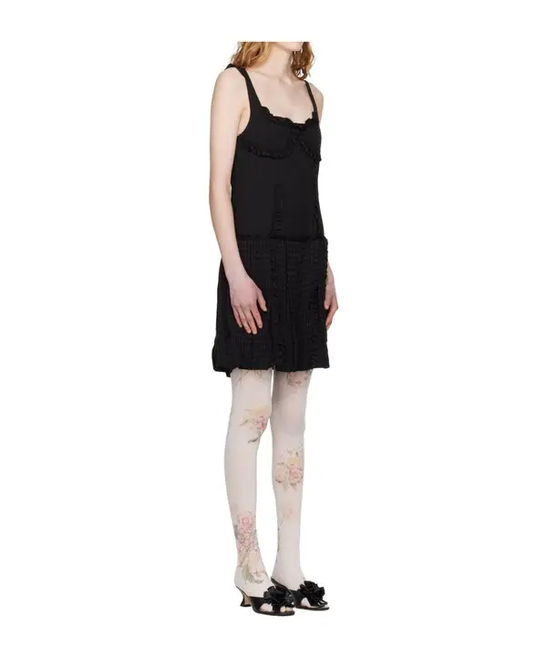 OPEN YY Flapper Mini Dress With Ruffles And Lace