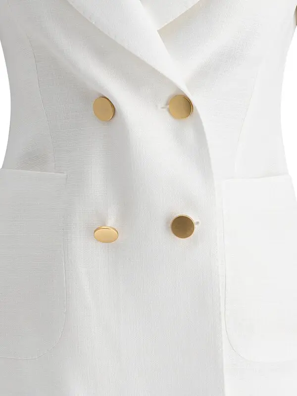 Tagliatore Double-breasted Tailored Jacket - White