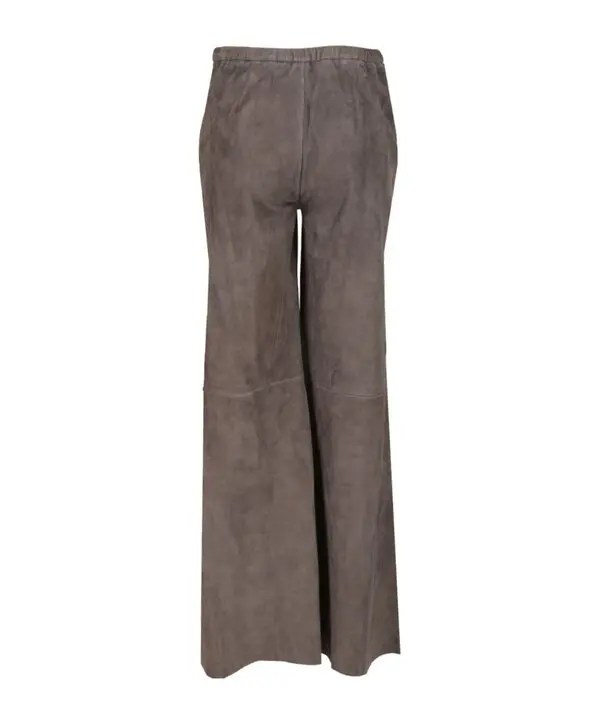 FORTE_FORTE Suede Wide Leg Trousers