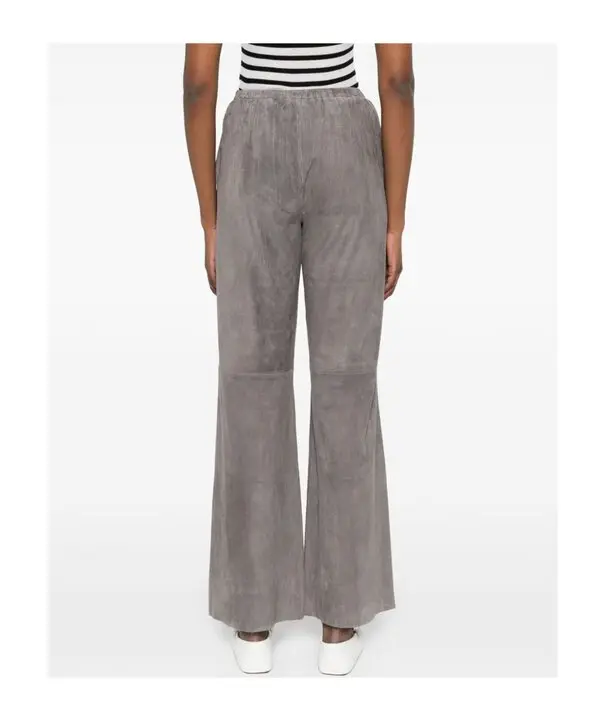 FORTE_FORTE Suede Wide Leg Trousers