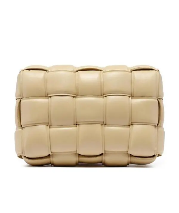 Bottega Veneta Padded Cassette Crossbody Bag - Nude