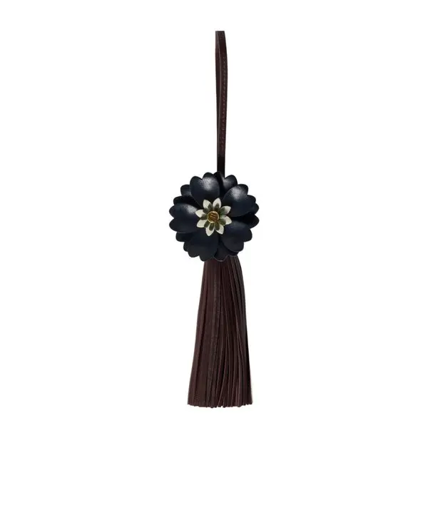 Miu Miu Floral Fringed Bag Trick - Black