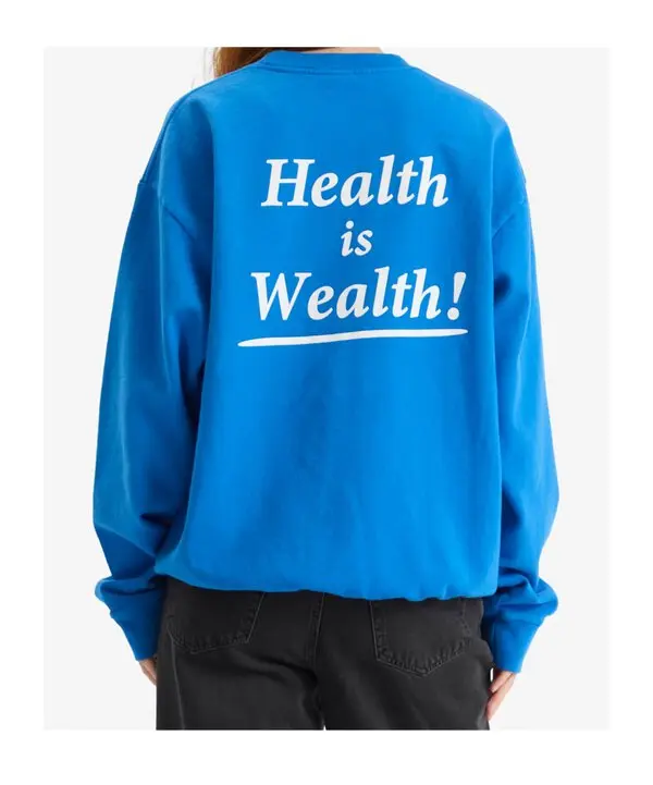 SPORTY  RICH Sporty & Rich Health Is Wealth Crew Sweatshirt