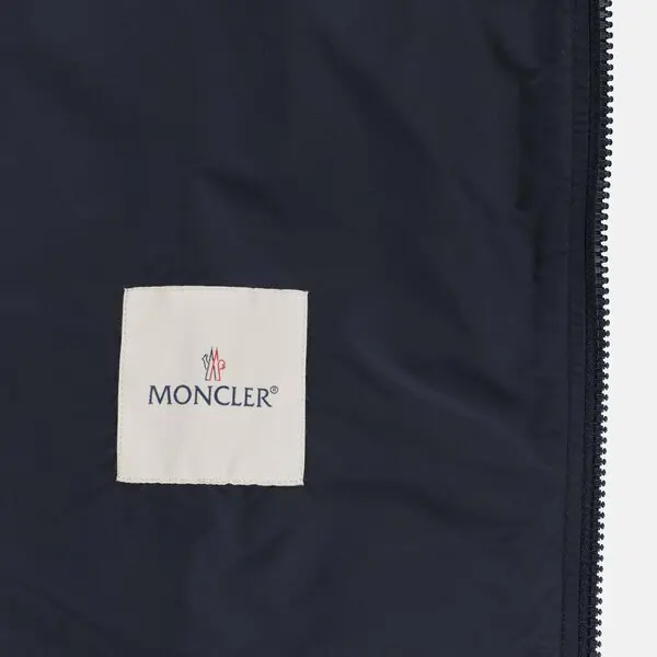 Moncler Etiache Hooded Zip-up Rain Jacket - Navy Blue