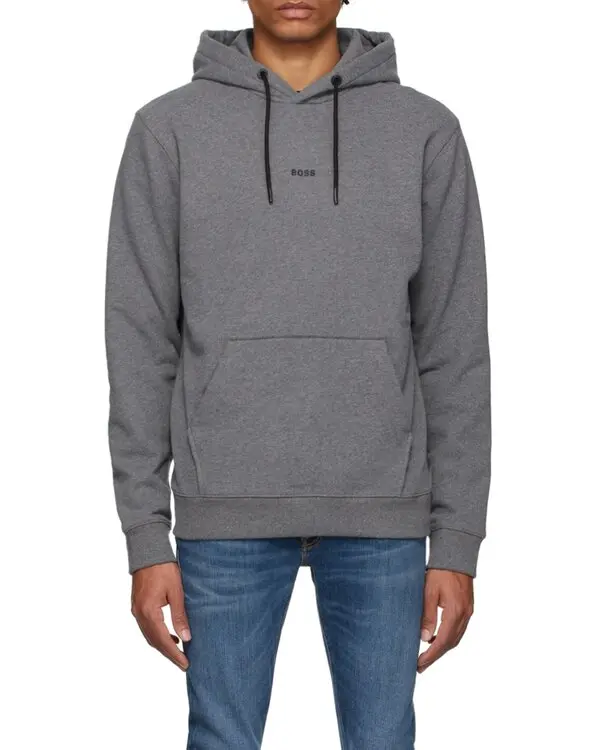 Hugo Boss Logo Print Cotton Hoodie