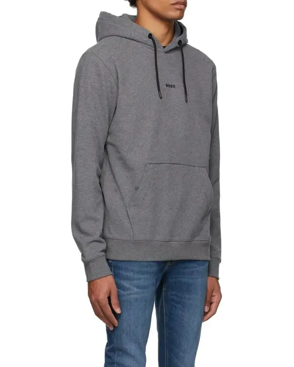 Hugo Boss Logo Print Cotton Hoodie