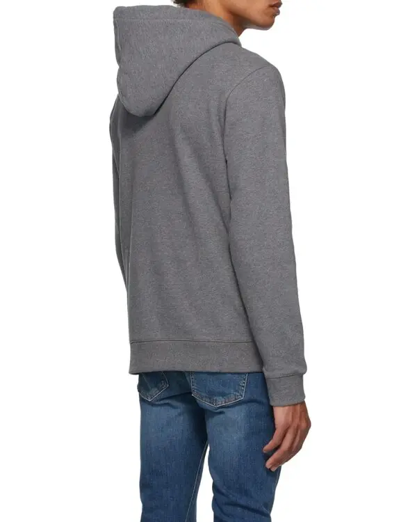 Hugo Boss Logo Print Cotton Hoodie