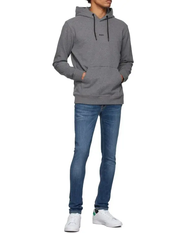 Hugo Boss Logo Print Cotton Hoodie
