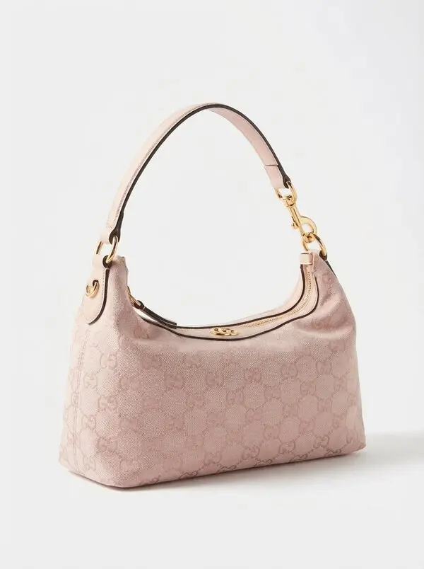 Gucci Monogram Shoulder Bag - Pink