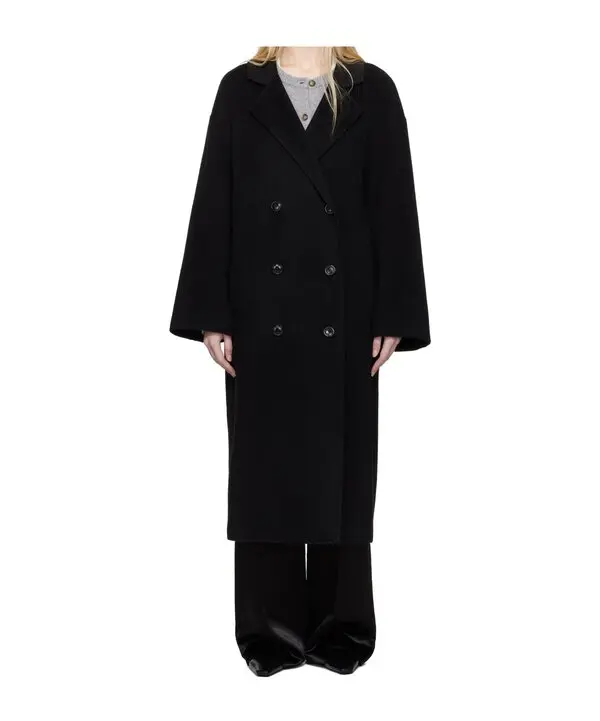 Loulou De Saison Borneo Double-breasted Coat - Black