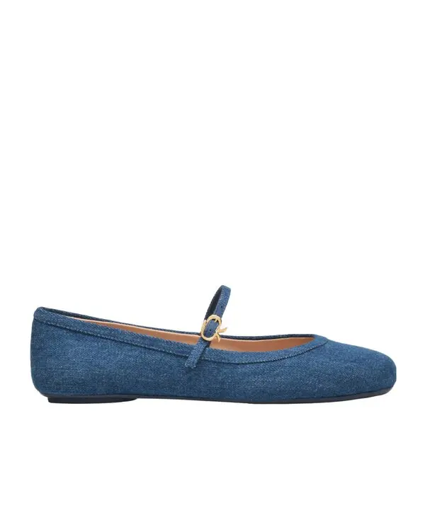 GIANVITO ROSSI Carla Ballerina Flats - Blue