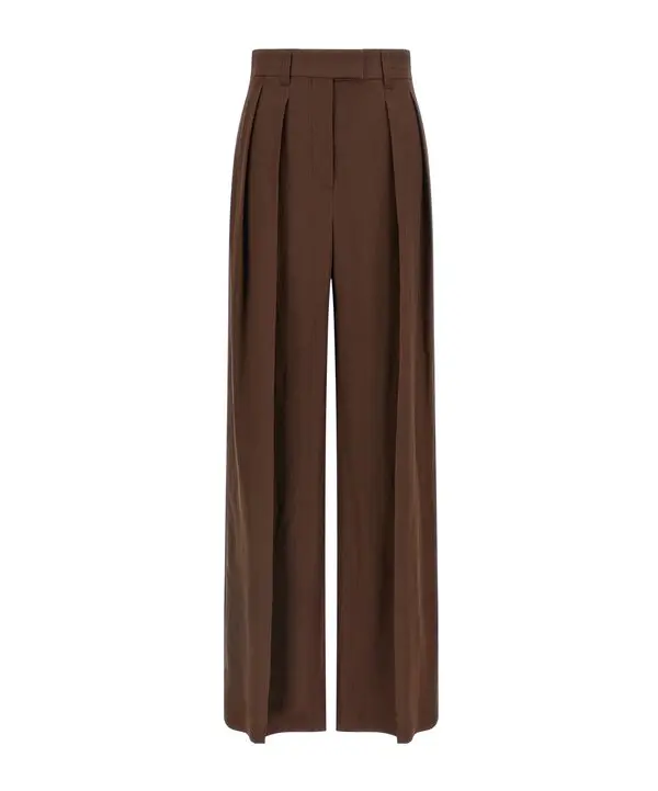 Brunello Cucinelli Pleated Mid-waist Trousers - Brown