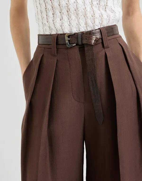 Brunello Cucinelli Pleated Mid-waist Trousers