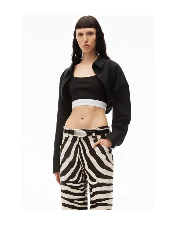 Alexander Wang Cropped Layered Shirt