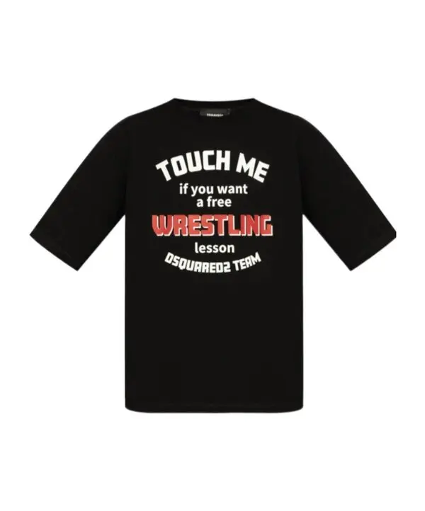 Dsquared2 Slogan Printed Crewneck T-shirt