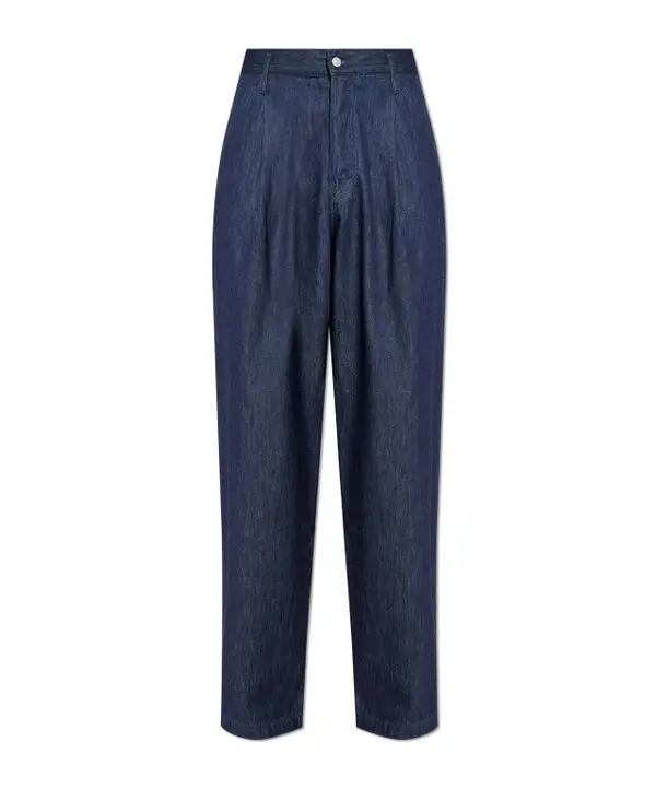 Dries Van Noten Carrot Fit Denim Trousers