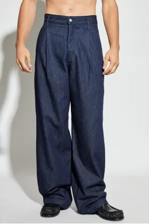 Dries Van Noten Carrot Fit Denim Trousers