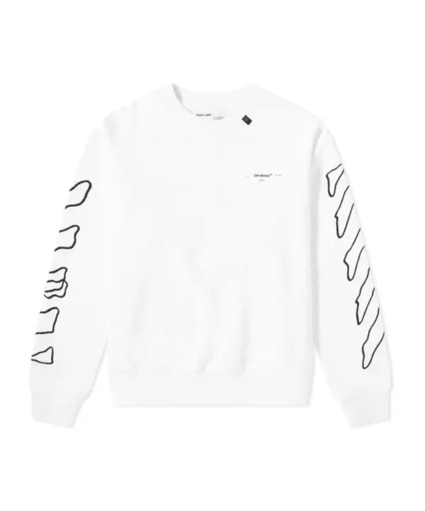 Off-White Twisted Line Arrow Pullover Hoodie