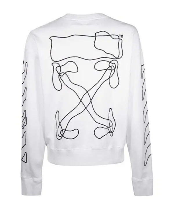 Off-White Twisted Line Arrow Pullover Hoodie
