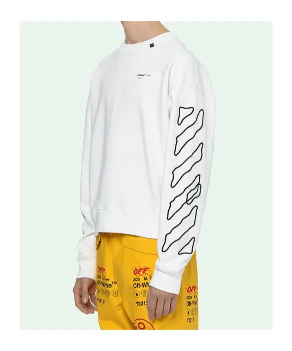 Off-White Twisted Line Arrow Pullover Hoodie
