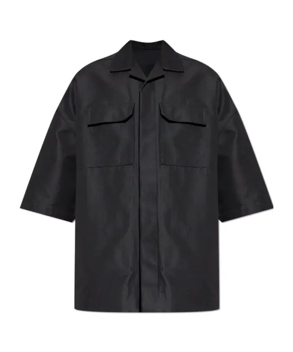 Rick Owens Short-sleeved Oversized Shirt