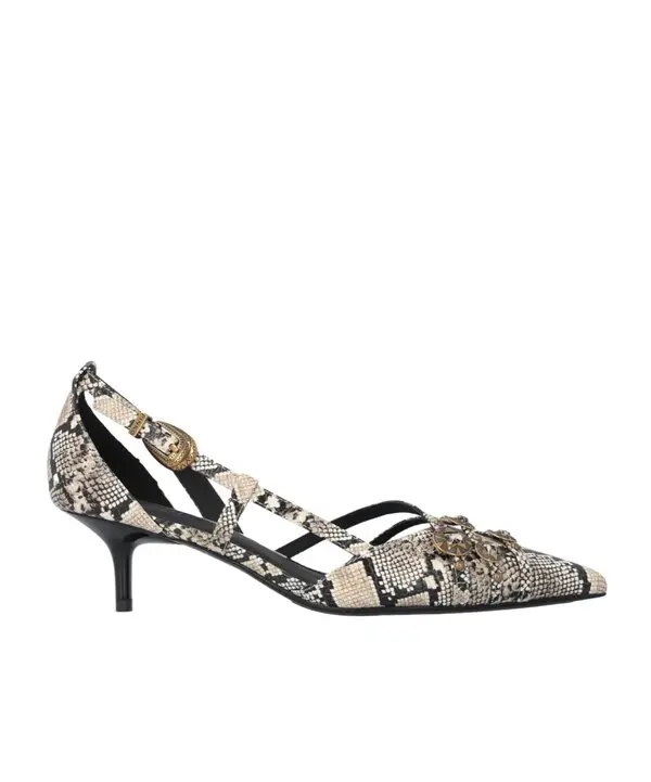 Pinko Printed Pumps With Adjustable Buckle - Black