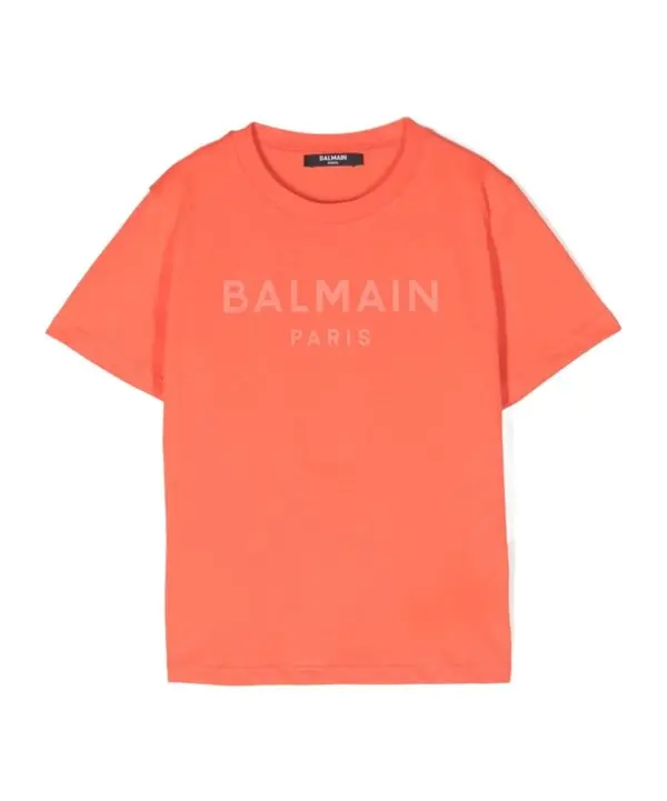 Balmain Logo Print Cotton T-shirt
