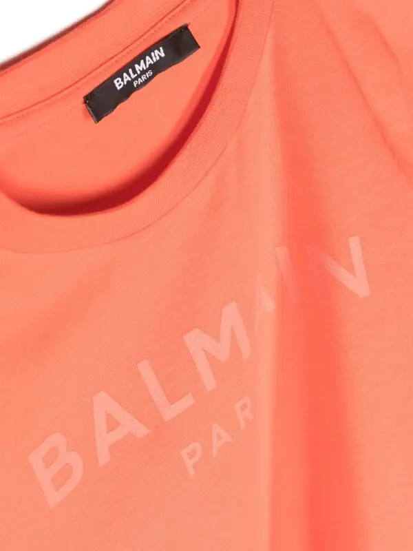Balmain Logo Print Cotton T-shirt