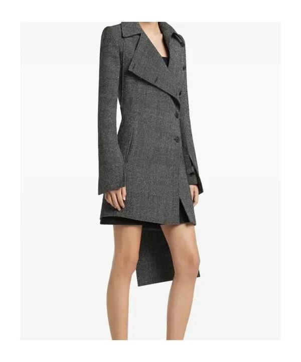COURREGES Asymmetrical Wool Coat